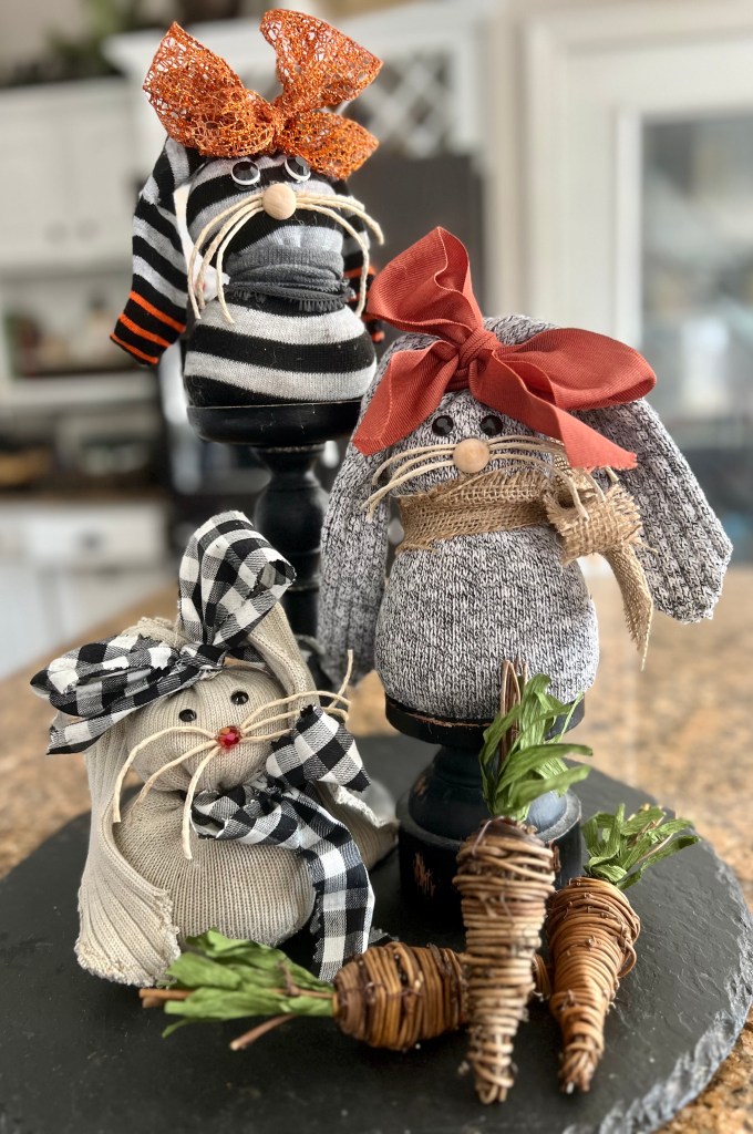 DIY Sock Bunnies - MiMi-a great name for grandma